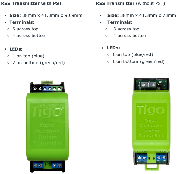 FAQ - RSS Transmitter with Pure Signal Technology (PST) – Tigo Help Center